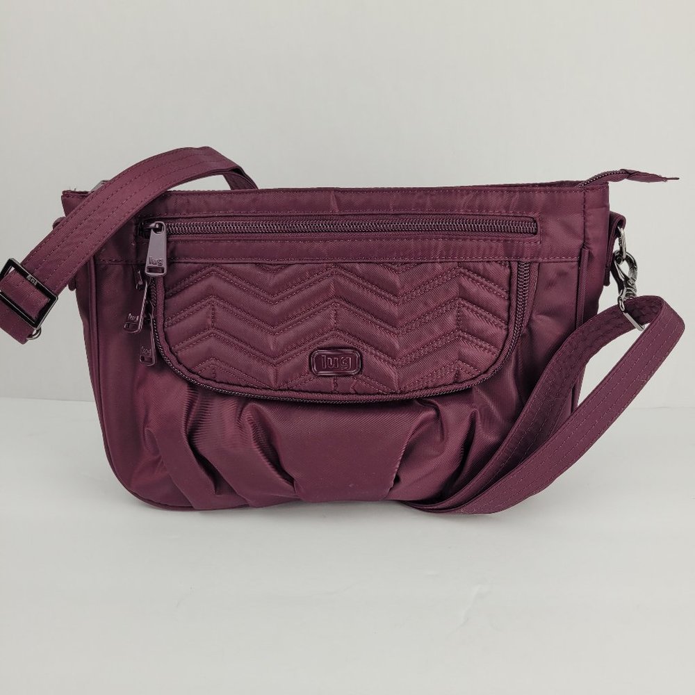 Lug Mambo Rfid Crossbody Bag Wine Red Gem